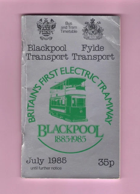POCKET SIZE BUS Timetable Booklet - Blackpool & Fylde Transport - July ...