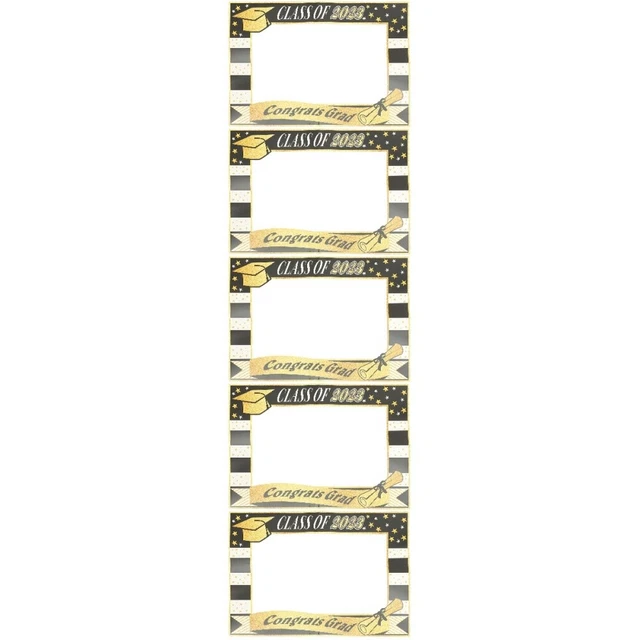 5PCS 2023 GRADUATION Photo Booth Frame Booth Prop for Graduation ...