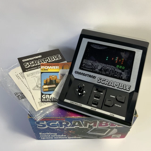 VINTAGE 1982 GRANDSTAND Scramble Electronic Video GameInstructions Box ...