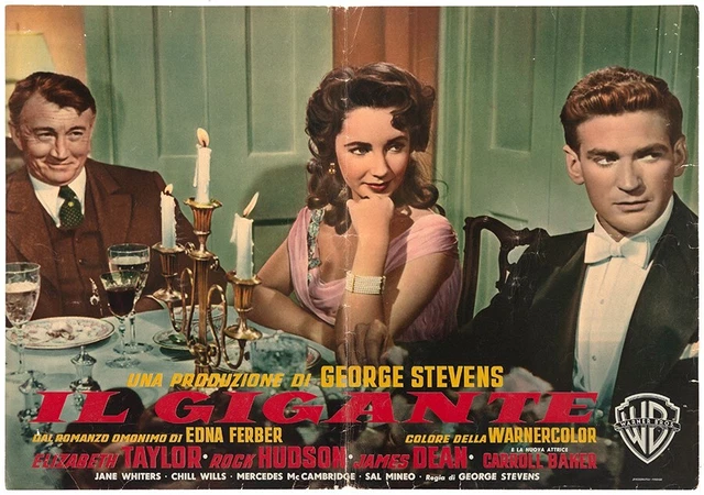 IL GIGANTE (GIANT) George Stevens James Dean, Elizabeth Taylor POSTER ...