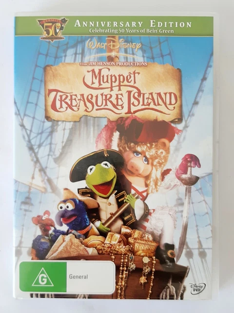 MUPPET TREASURE ISLAND DVD - Kermit's 50th Anniversary Edition - Region ...