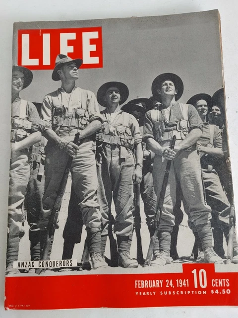 LIFE MAGAZINE FEB 24, 1941 WWII Hitler Nazi Germany Ingrid Bergman ...