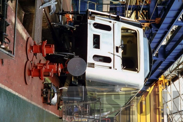 35MM SLIDE BR British Rail Electric Loco Class 89 89001 Crewe 1986 ...