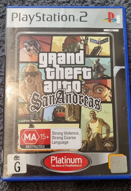 GRAND THEFT AUTO GTA San Andreas PS2 Game PlayStation 2 (Platinum) $11. ...