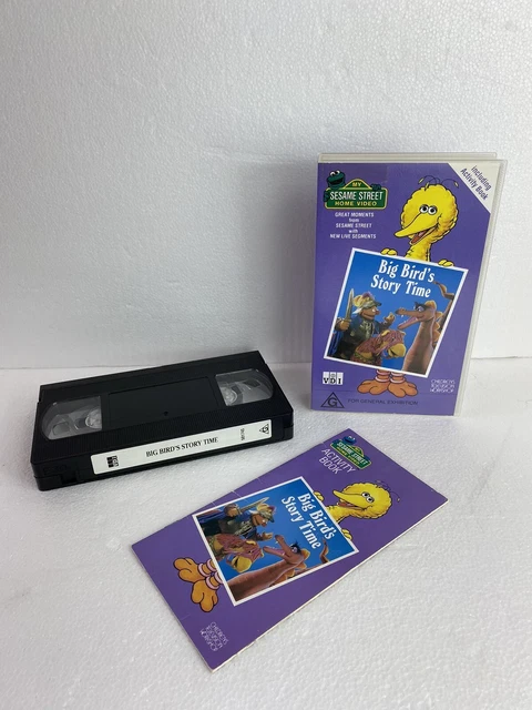 MY SESAME STREET Home Video Big Birds Story Time With Book VHS - Free ...
