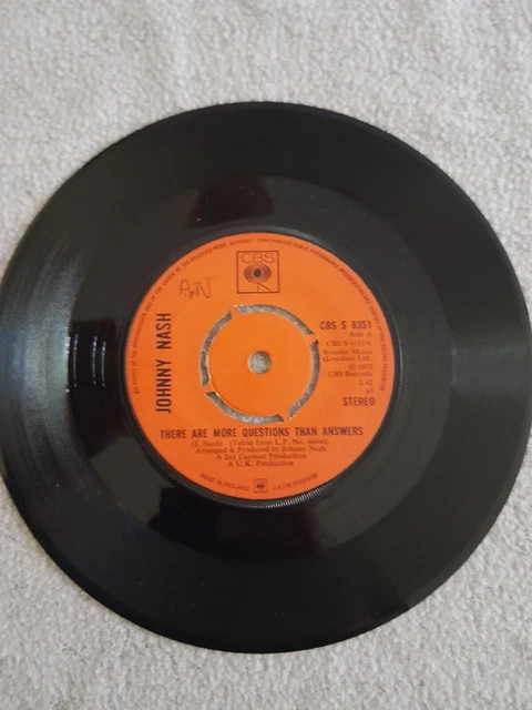 Johnny Nash There Are More Questions Than Answers Eur 1 76 Picclick It