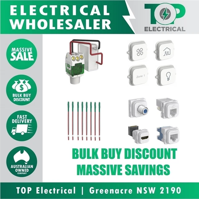 CLIPSAL ICONIC LIGHT Switch Power Point GPO Dimmer Fan Cooker Mech ...