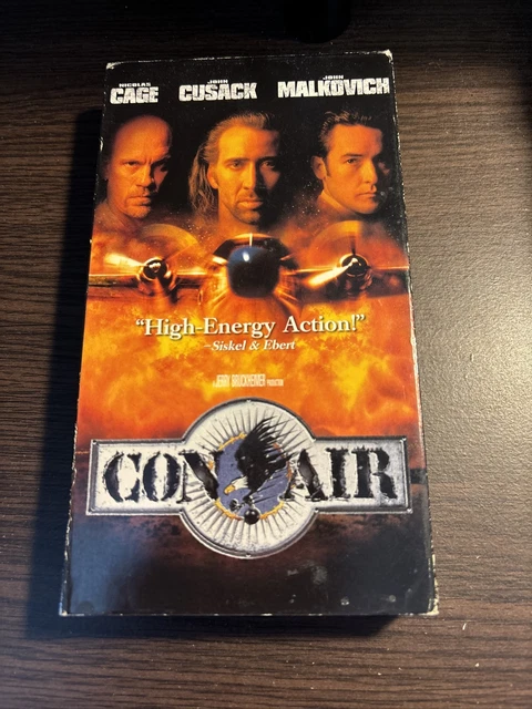 CON AIR (1997) VHS - Nicolas Cage, John Cusack, John Malkovich, Steve ...