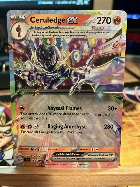 CERULEDGE EX 036/191 Double Rare Surging Sparks Pokemon $15.00 ...