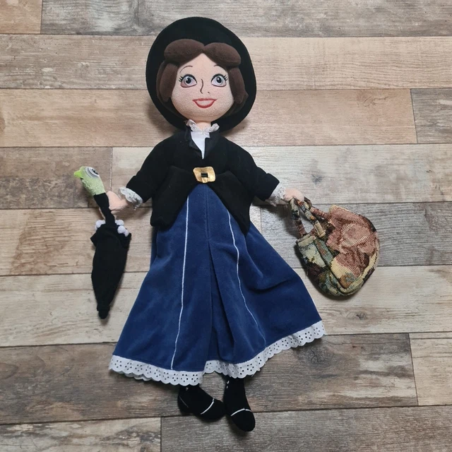 DISNEY STORE Mary Poppins Large Plush Soft Toy Doll. 20" Tall Missing ...