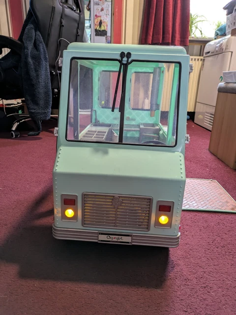 OUR GENERATION ICE Cream Truck Sweet Stop Doll Playset OG Girl -with ...