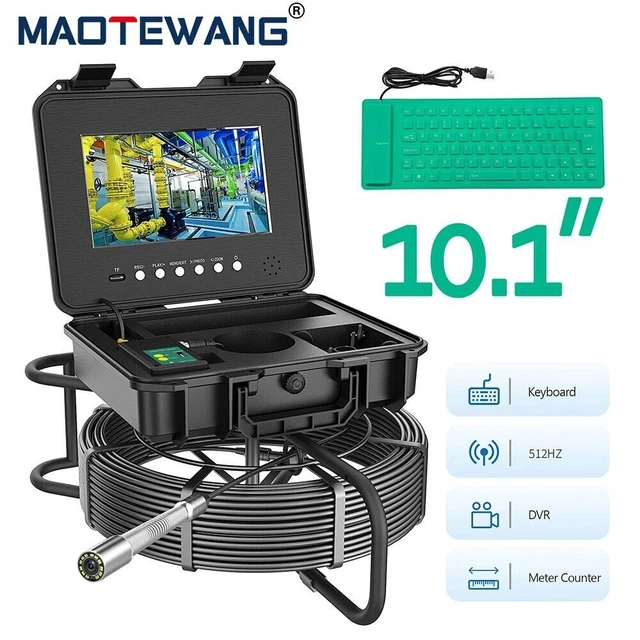 10& IPS PIPE Sewer Drain Inspection Audio Recording 5X Image Enlarge ...