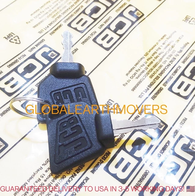JCB BACKHOE - Genuine Jcb Ignition Key 2 Pc. (Part No. 701/45501 331/ ...
