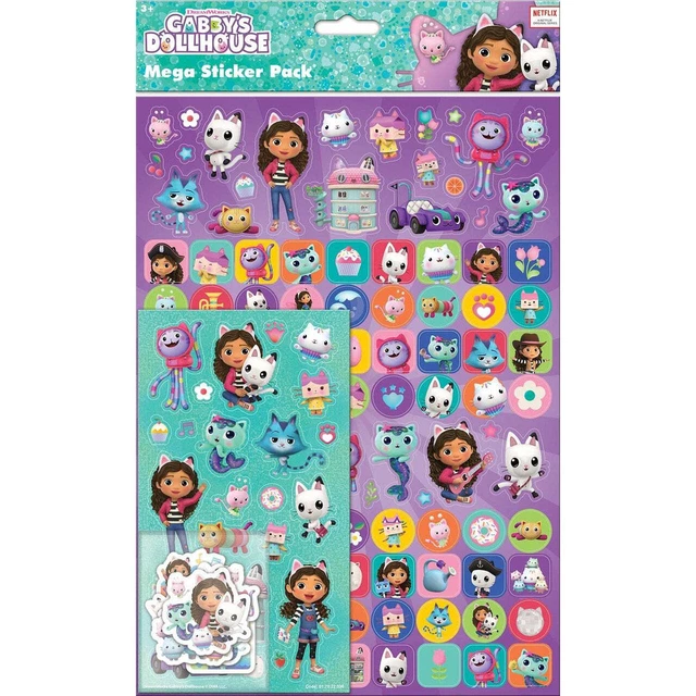 GABBY'S DOLLHOUSE MEGA Sticker Pack £2.49 - PicClick UK