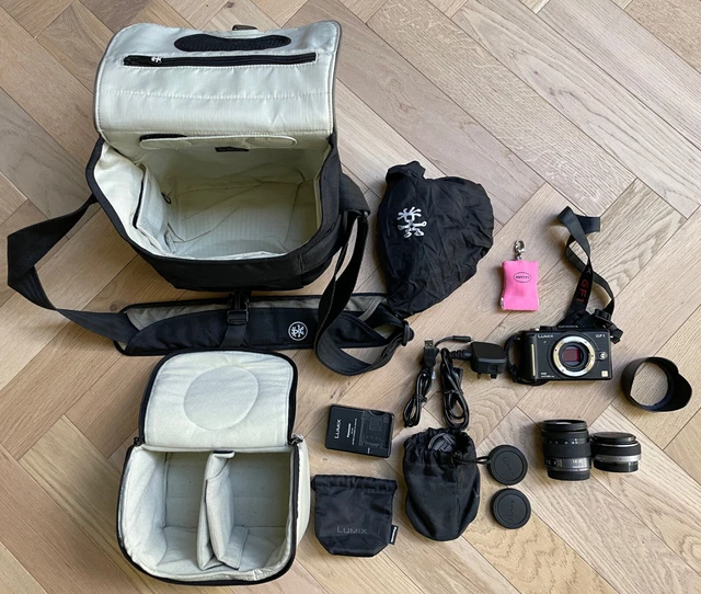 PANASONIC LUMIX DMC-GF1 Digital Camera with 2 lenses, accessories and ...