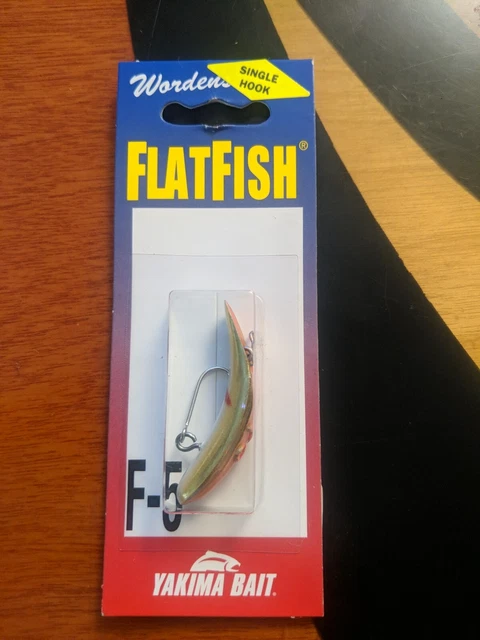 YAKIMA BAIT WORDENS Flatfish F-5 Rare Single Hook Rainbow Trout & Free ...