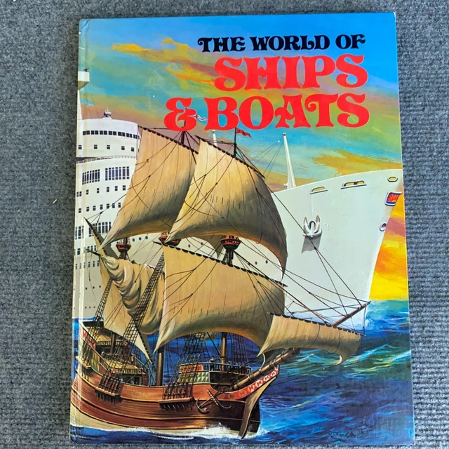 THE WORLD OF Ships & Boats Walter Stackpool 1975 RARE Hardcover Picture ...