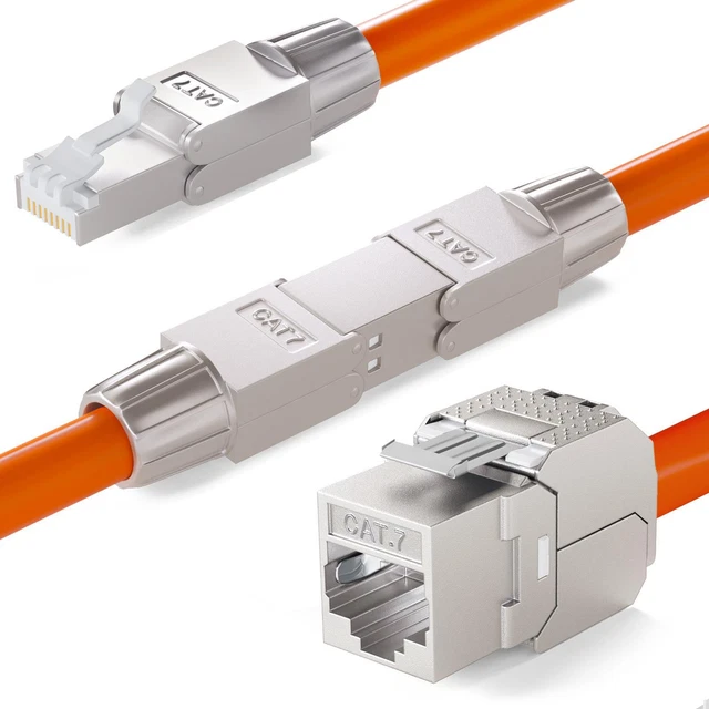 CAT7 NETZWERKSTECKER / Verbinder / Keystone Modul / RJ-45 Netzwerk ...