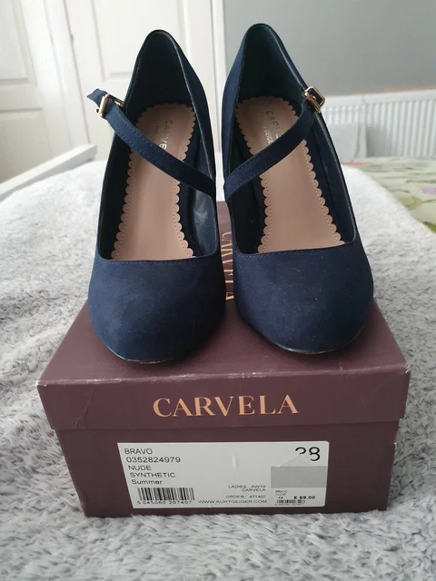 CARVELA WOMEN'S BLUE Summer Shoes Including Original Box-Size 5 £14.00 ...