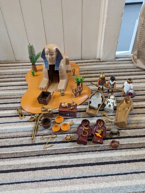PLAYMOBIL SET EGYPTIAN Sphinx Mummy's Hideout Figures Toys Used Egypt ...
