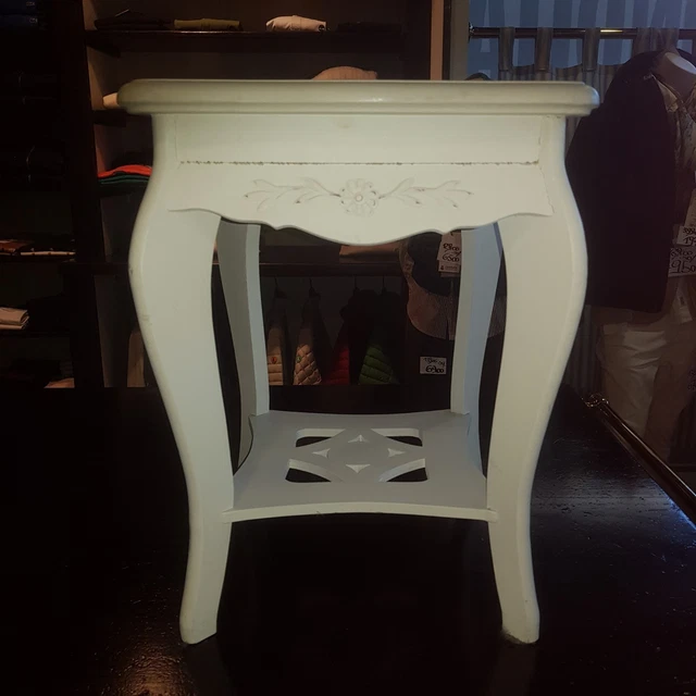 WOODEN STOOL, SEE photo for condition, used and worn. Dimensions: See ...