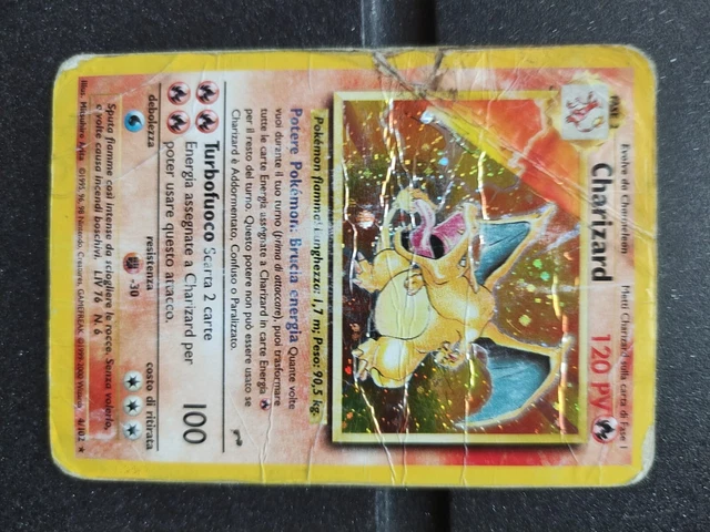 CARTA POKÉMON CHARIZARD (BS 4) - Rare - Set Base - Poor - Italiano EUR 85,00 - PicClick IT