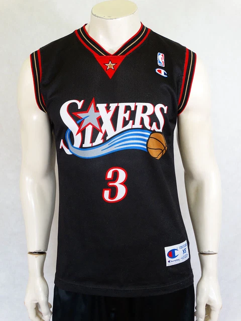 PHILADELPHIA SIXERS NBA Basketball Shirt Jersey Vest Champion XS ...