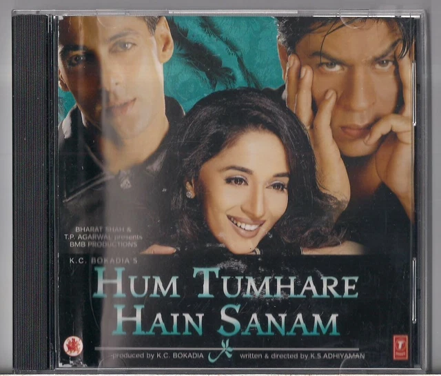 HUM TUMHARE HAIN Sanam Shah Rukh Khan 1 Disc Bollywood CD Movie Sound ...