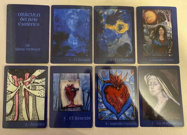 ESOTERIC ART ORACLE Oraculo Arte Esotérico Set Cards Deck+Book Silvia ...