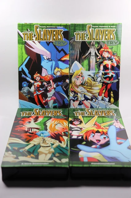 THE SLAYERS TRY - Boxed Set (VHS, 2000, 4-Tape Set, Dubbed) Tested ...