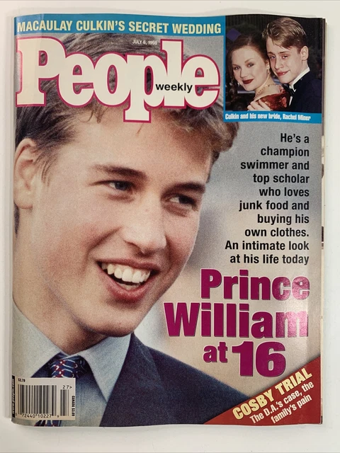PEOPLE MAGAZINE JULY 6 1998 Prince William at 16 Champion Swimmer Top ...