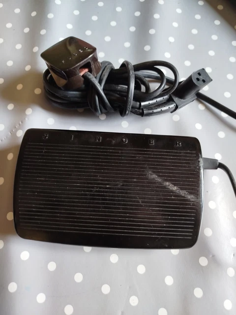 SINGER SEWING MACHINE Foot Control Pedal 3 PIN D PLUG 400/500/600/700 ...
