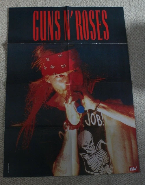 GUNS N' ROSES Family Tree Poster: Near Mint - Large Size 32" x 23" £9. ...