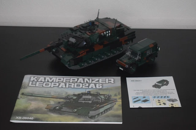 BLUEBRIXX KAMPFPANZER LEOPARD 2 A6 und Geländewagen Wolf - Bundeswehr ...