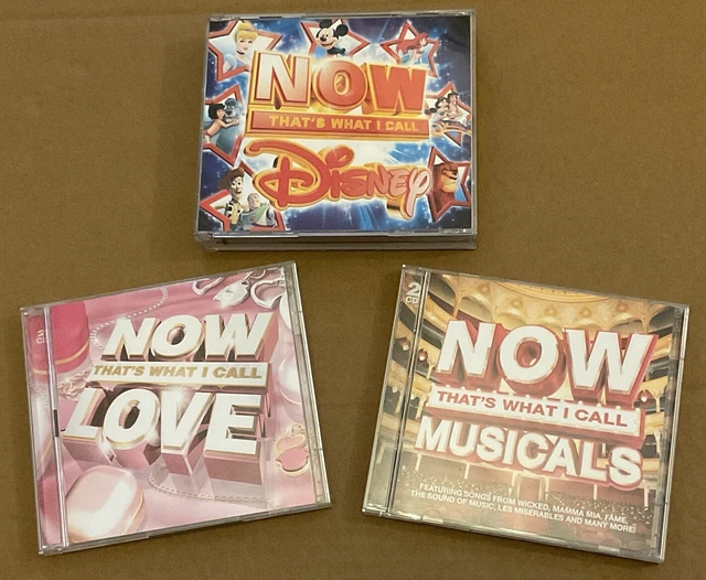 NOW THAT’S WHAT I Call Music CD BUNDLE JOBLOT X 3 - DISNEY / LOVE ...