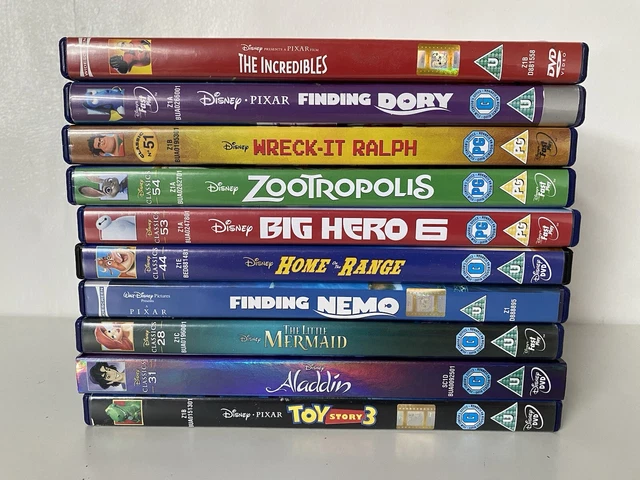 KIDS WALT DISNEY, Pixar dvd bundle X 10 Disney Classics Children’s Kids ...