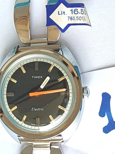 TIMEX ELECTRIC MEN'S VINTAGE Watch Model 760-501/4 All Stainless Steel ...