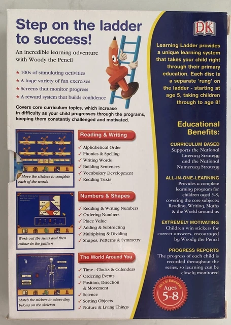 LEARNING LADDER - Years 1, 2 & 3 Maths, Reading & Writing - CD-ROM for ...