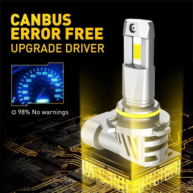 9005 LED HEADLIGHT Super Bulb Bright White 6500K 30000LM High/Low Beam ...