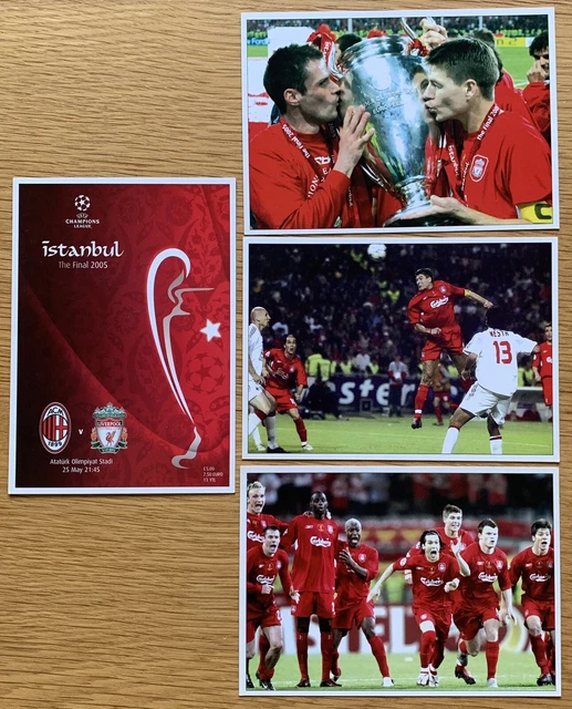 LIVERPOOL V AC Milan 2005 Champions League Final Postcard Collection x ...