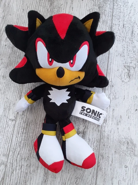 SONIC SEGA JAKKS Pacific Super Shadow The Hedgehog Plush 9" Soft Toy ...