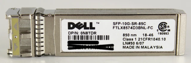 DELL SFP-10G-SR-85C FTLX8574D3BNL-FC N8TDR 850nm SFP Transceiver Module ...