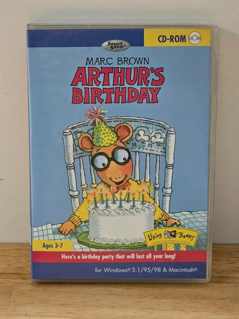ARTHUR'S BIRTHDAY PC MAC Video Game 2001 Marc Brown Kids Learning ...