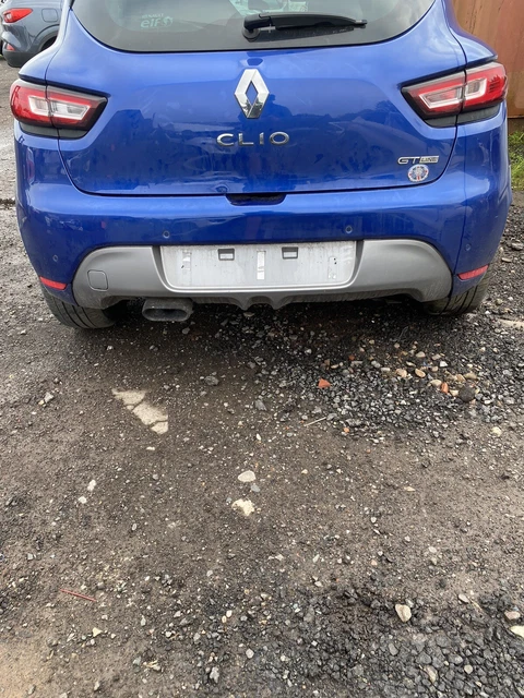 RENAULT CLIO MK4 Gt-Line 2013-2019 Rear Bumper Blue C/Code Npk £195.00 ...