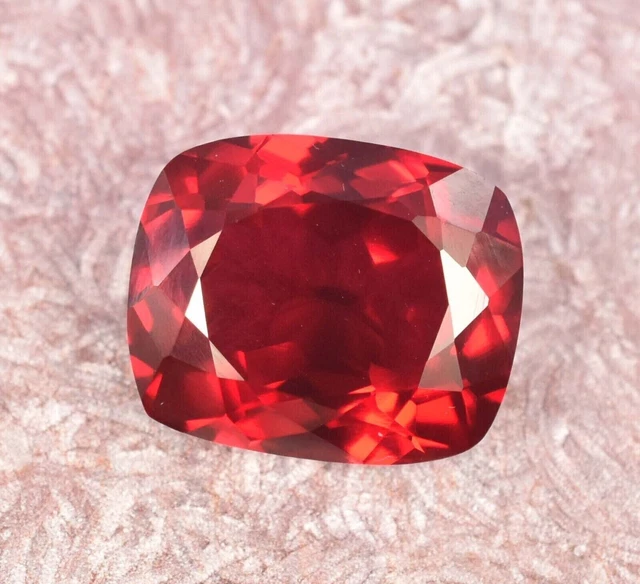 SUPERBE RUBIS ROUGE sang de pigeon naturel 9,80 ct coussin forme pierre ...