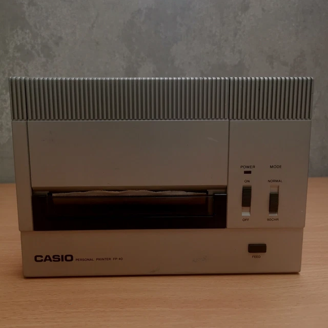 VINTAGE CASIO PERSONAL Printer - Cream (FP-40) *Parts Only* EUR 28,76 ...