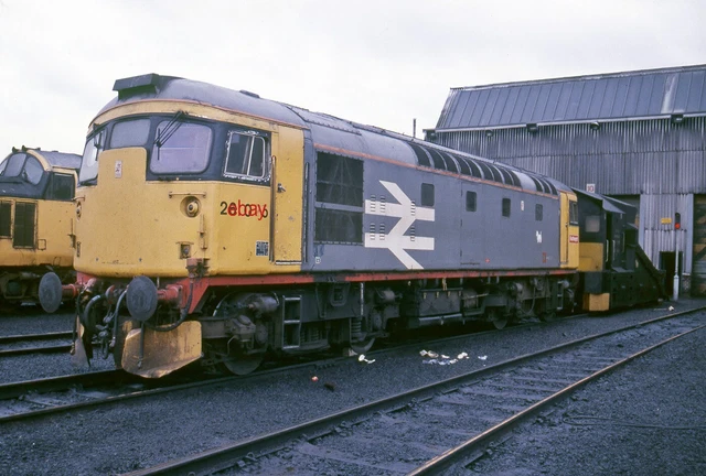 ORIGINAL 35MM SLIDE BR Class 26 no.26025 at Eastfield TMD +rights for ...