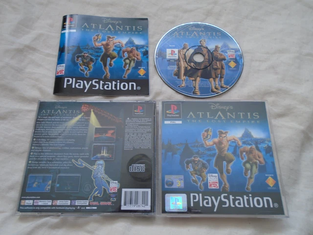 ATLANTIS: THE LOST Empire Disney PS1 (COMPLETE) black label Sony Playstation £22.95 - PicClick UK