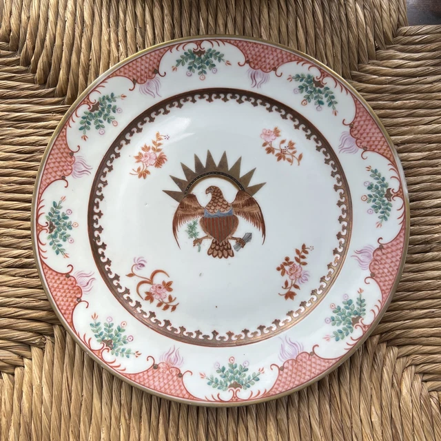 ANTIQUE CHINESE EXPORT porcelain American Eagle Federal Armor oak £37. ...