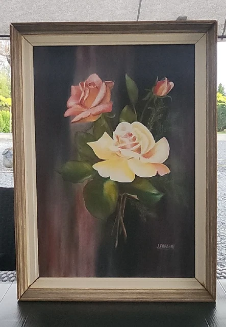 TABLEAU ANCIEN HUILE sur toile signé J.FARGEOT EUR 50,00 - PicClick FR